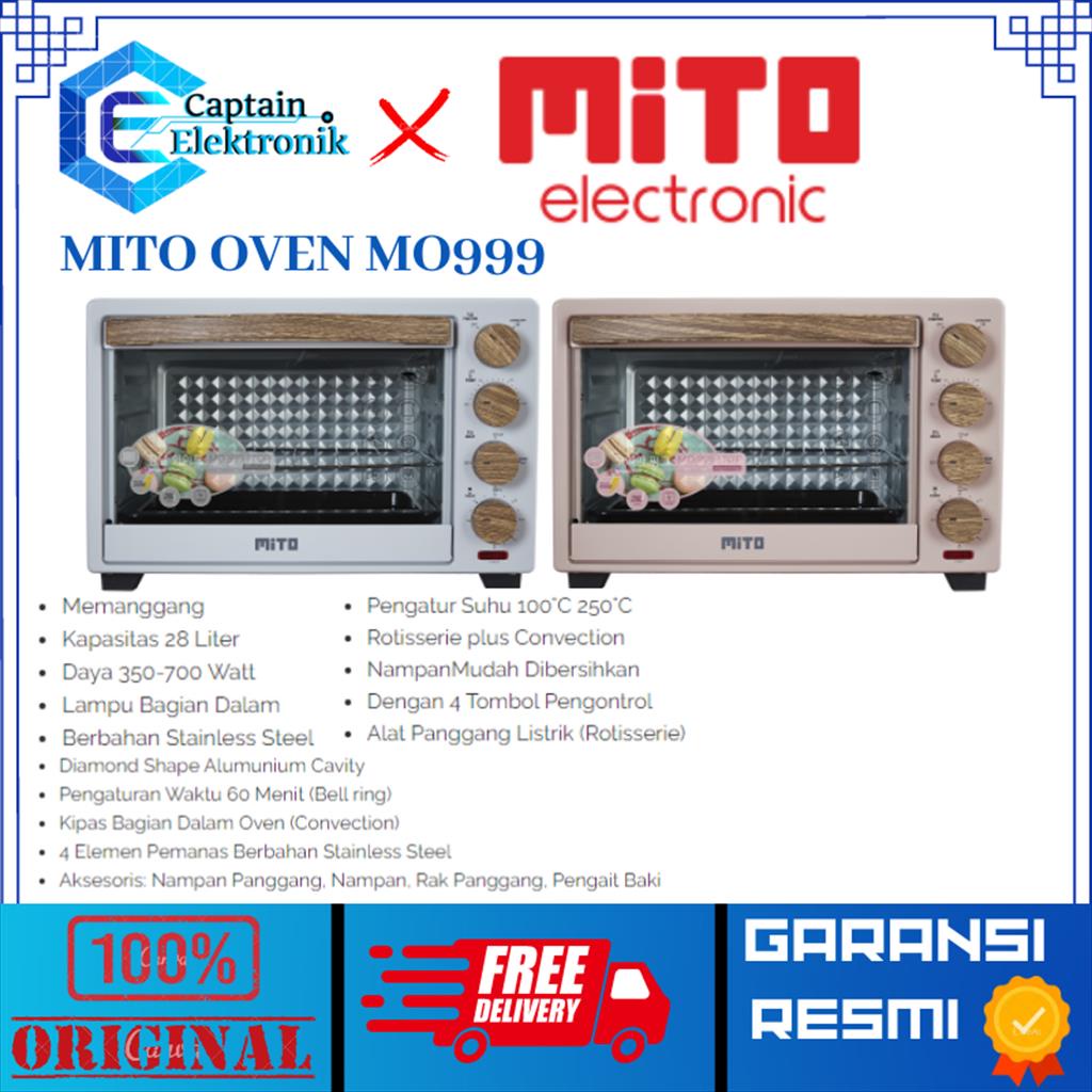 Jual Oven Listrik Mito MO-999 / 999 / MO999 WOOD Top Electric Oven 28 ...