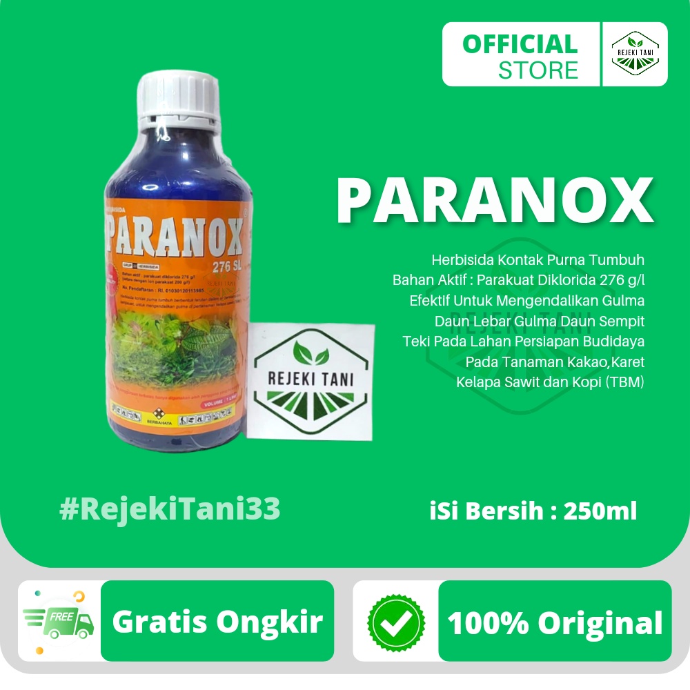 Jual Herbisida PARANOX 276SL 250ml Racun Kontak Purna Tumbuh Untuk ...