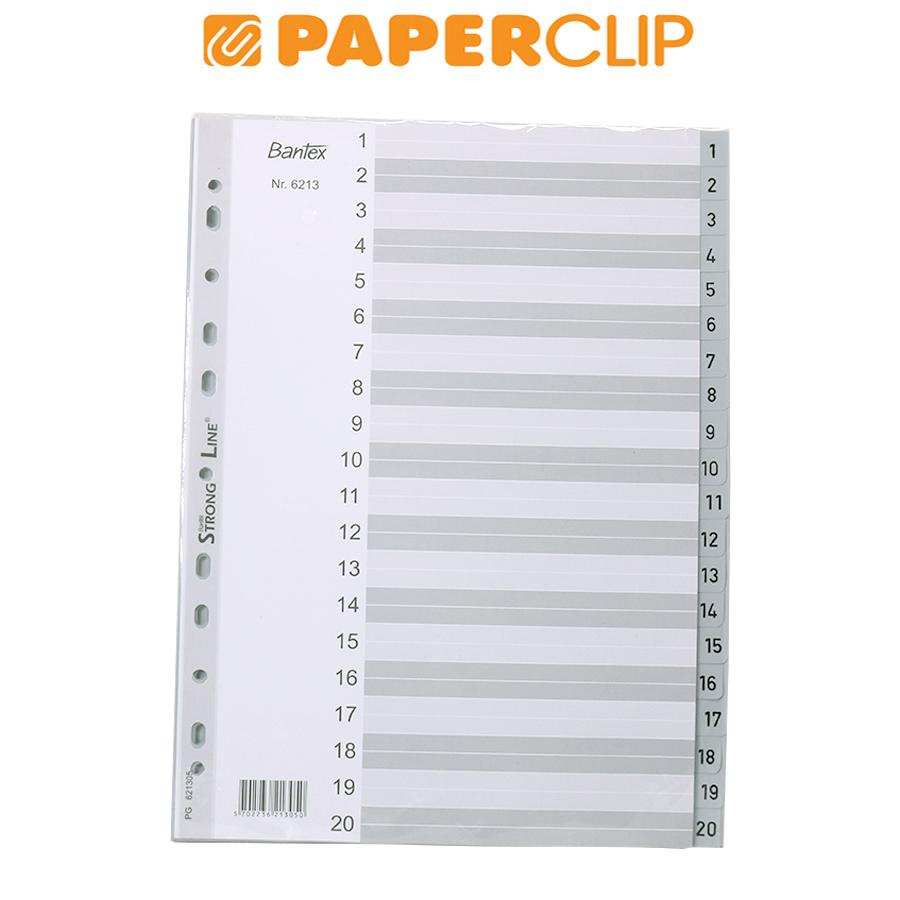 Jual INDEX / PEMBATAS FILE BANTEX 6213 A4 1-20 | Shopee Indonesia