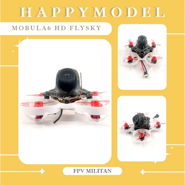 Jual Happymodel Mobula6 HD 65mm Flysky Crazybee F4 Lite 1S Whoop M6 BNF ...