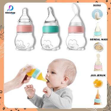 Jual Botol Susu dan minum Bayi dot spoon multifungsi bahan silikon neck ...