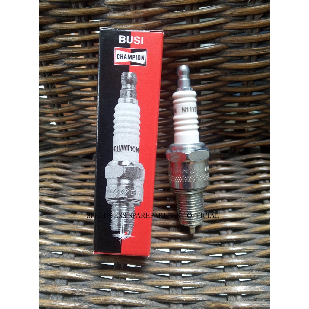 Jual busi champion N 11 YC drat panjang bagus untuk vespa | Shopee ...