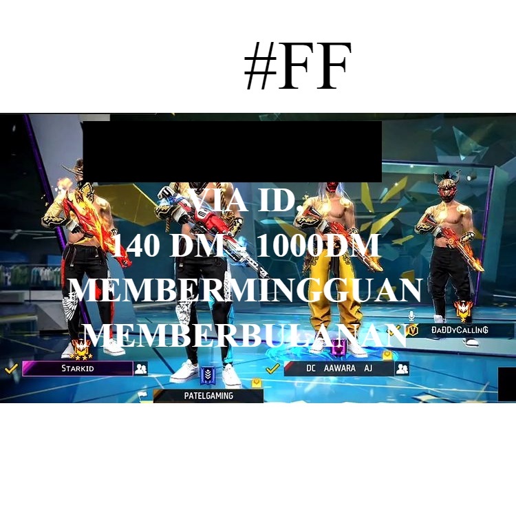 Jual TOP UP DIAMOND FREE FIRE MURAH DAN AMAN DM FF 100% LEGAL - VIA ID ...