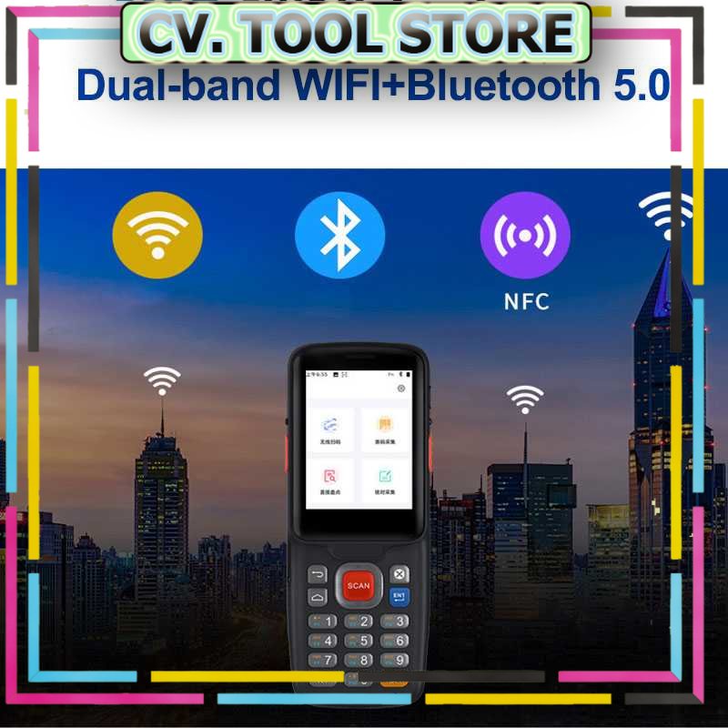 Jual TOOL STORE - Holyhah Scanner Barcode 2D PDA Wireless 4G Bluetooth WiFi 2000mAh - M52 ...