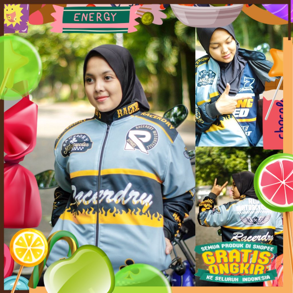 Jual Nascar Jacket Racing Jaket Motor Wanita Jaket Touring Jaket Varsity Pria Wanita Original ...