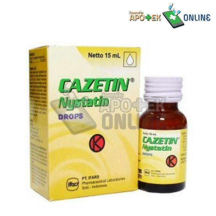 Jual CAZETIN DROPS 15ML/ NYSTATIN/ CANDIDIASIS/ SARIAWAN | Shopee Indonesia