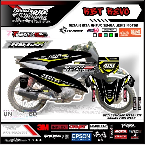 Jual DECAL STIKER RBT REVO INJEKSI FI STIKER kekinian⭐ BEBEK TRAIL ...
