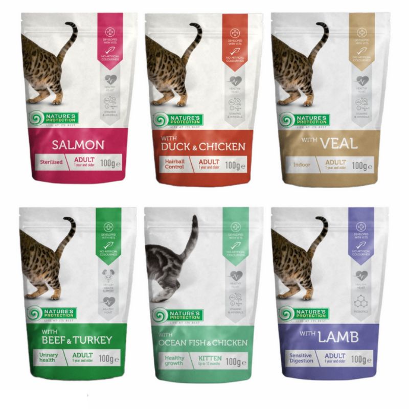 Jual Natures Protection Cat Food Pouch 100 GR Makanan Kucing Bawah ...