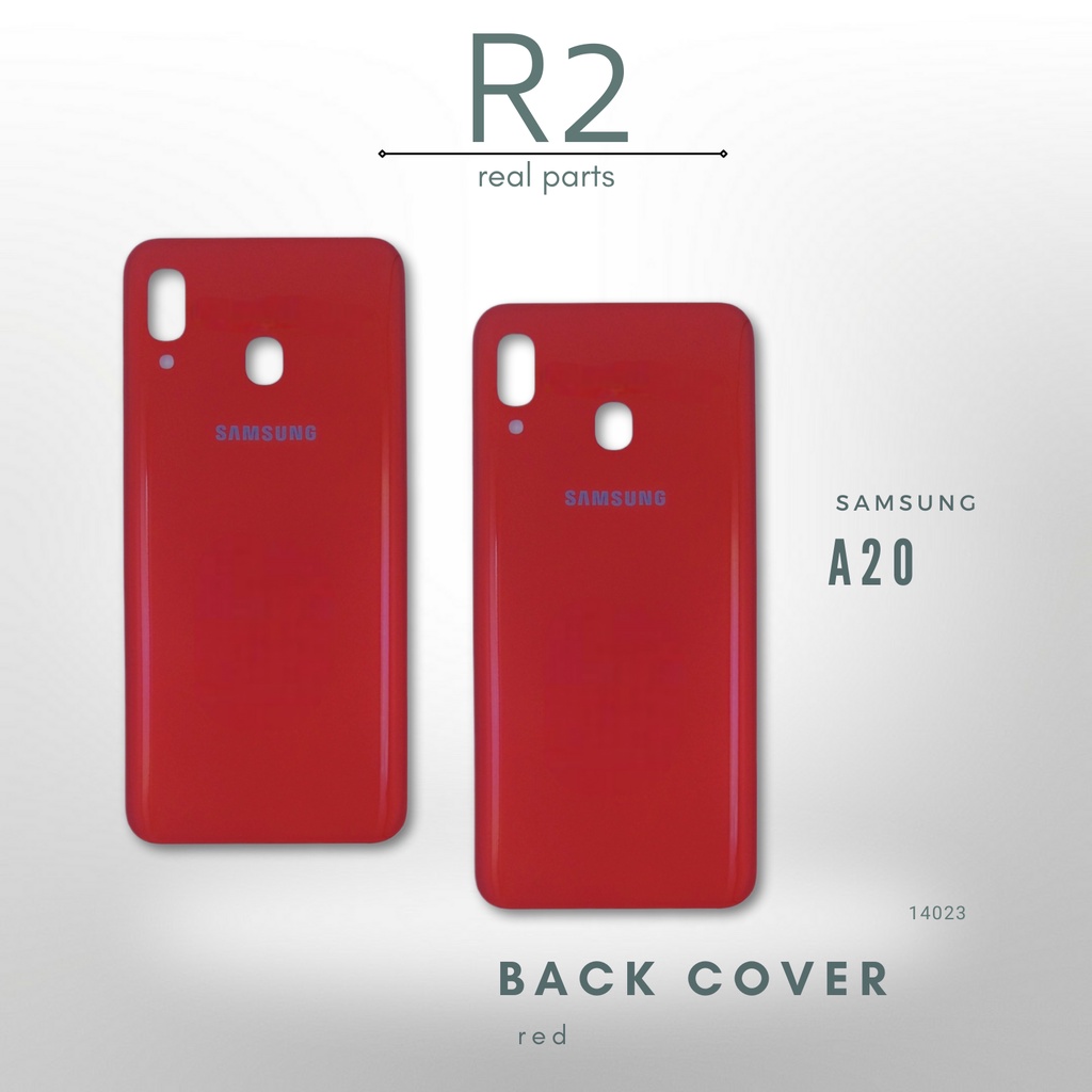 Jual Back Cover Backdoor SAMSUNG A20 A205 A205F Merah | Shopee Indonesia