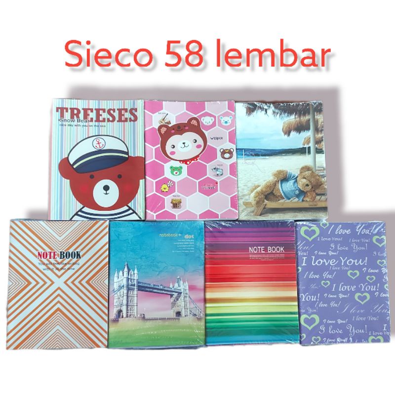 Jual Buku Tulis Sieco 58 Lembar 1pak isi 10 buku Algold 58 Sidu 58 Vision 58 | Shopee Indonesia