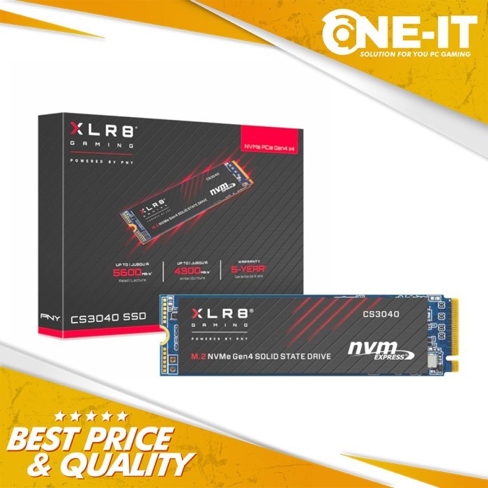 Jual SSD PNY XLR8 CS3040 1TB M.2 NVMe Gen 4 | Shopee Indonesia