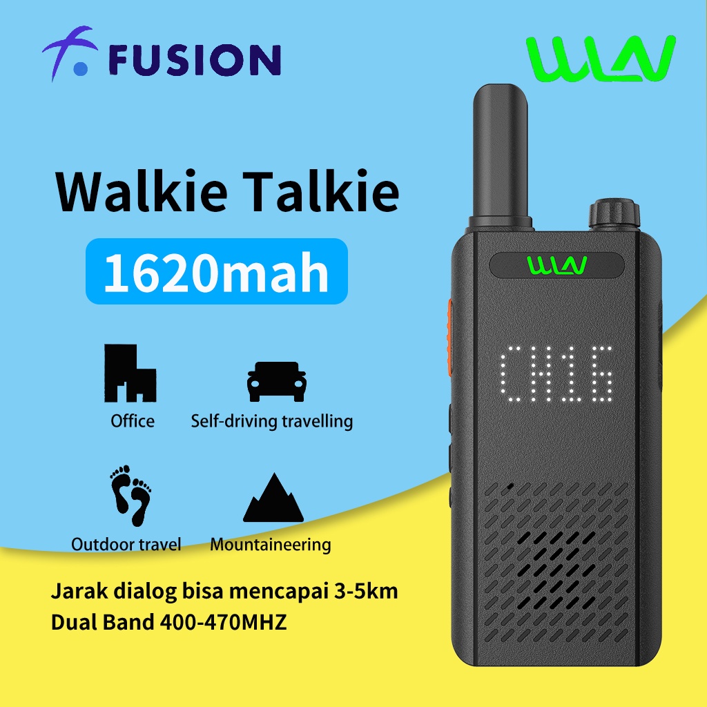 Jual Walkie Talkie WLN KD-C170 Portable Walky Talky Jarak Jauh 5km(Max ...