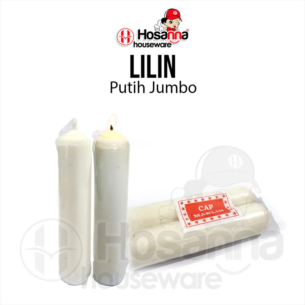 Jual Lilin SUPER JUMBO Cap Marlin isi 2 / Lilin Putih Mati lampu ...
