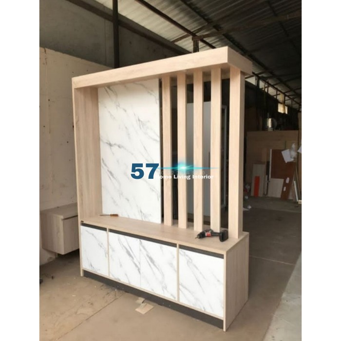 Jual Lemari Partisi Penyekat / Pemisah Ruangan Minimalis Bahan Plywood ...