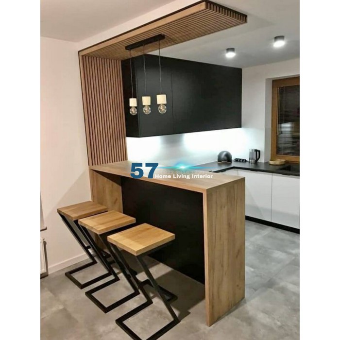 Jual Kitchen Set dan Meja Bar Minimalis Bahan Plywood HPL Free Desain ...