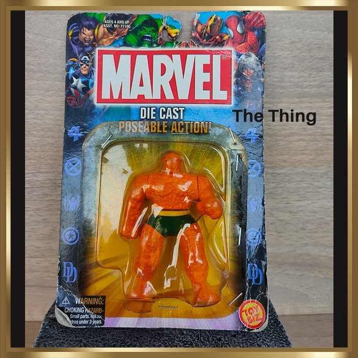 Jual TERBARU Marvel Universe The THING DIE CAST METAL Poseable Toy Biz ( Loose ) | Shopee Indonesia