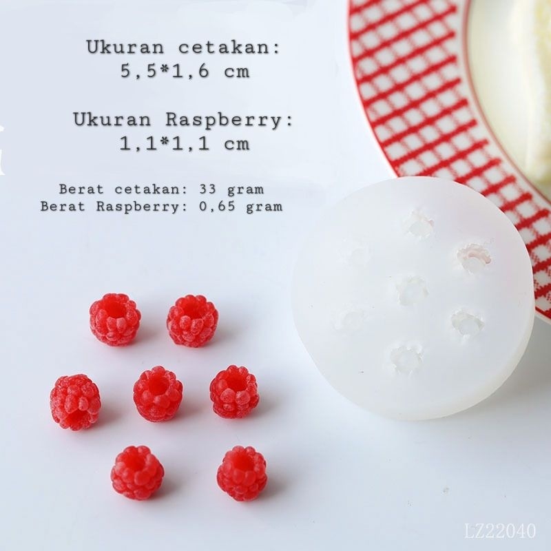 Jual Cetakan Strawberry Blueberry Raspberry Silikon Silicone Mold Fruit ...