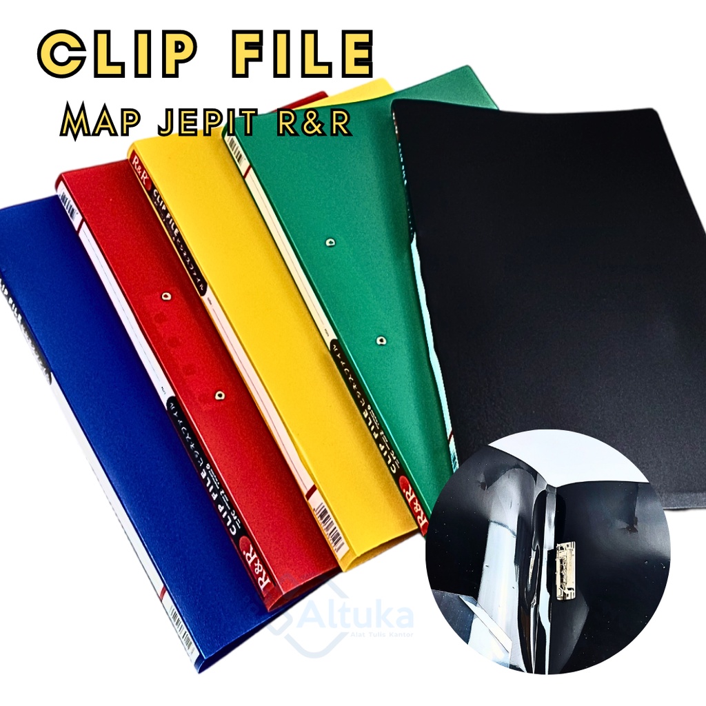 Jual Clip File Plastik Folio / Map Jepit Plastik Folio Warna Polos | Shopee Indonesia