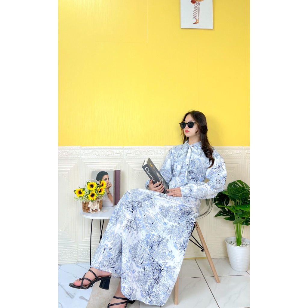 Jual TREXUS - ZSO OOTD WANITA DRESS MAXI RUNI / IBUKI PATTERN DRESS ...