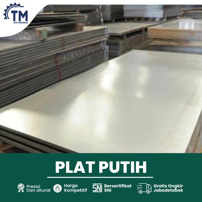 Jual Plat Putih SPCC 1.8mm x 4 x 8 SNI Besi White Bar | Shopee Indonesia