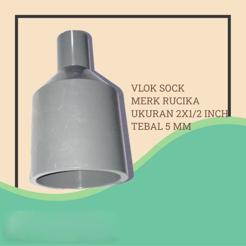 Jual RUCIKA VLOK SOCK 2 X 1/2 INCH / REDUCER 2X1/2 INCH - FITTING PIPA ...