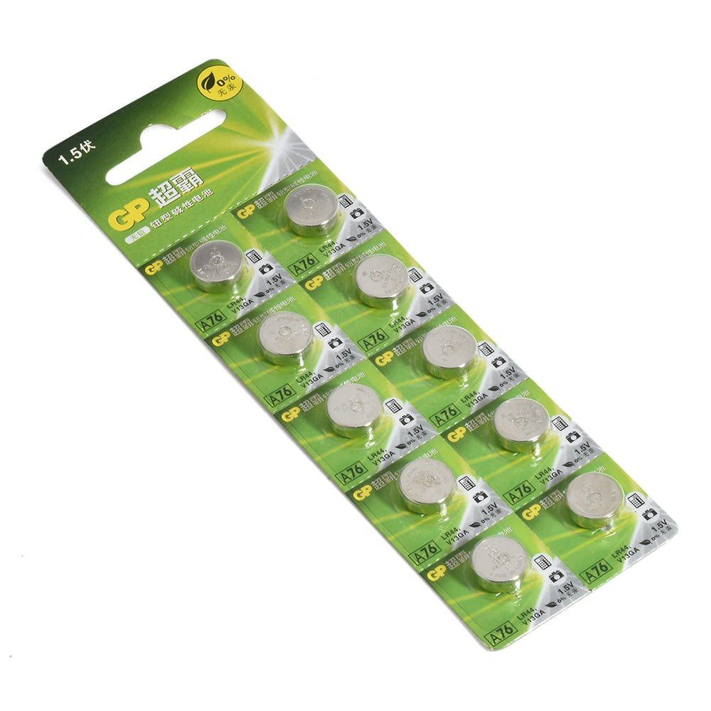 Jual Baterai/Battery/Batere GP LR44 / A76 1.5V (isi 10 pcs) - Nusa's | Shopee Indonesia