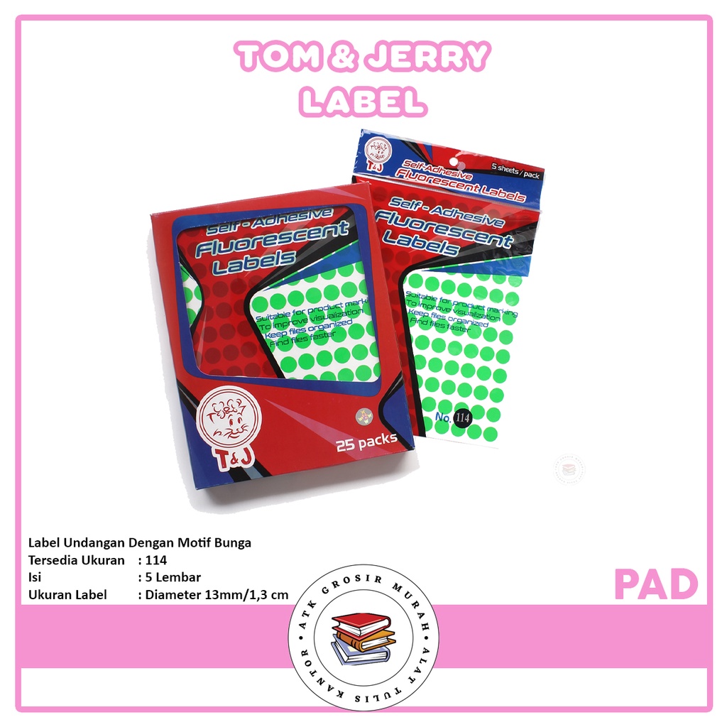 Jual TOM & JERRY - Color Label 114 Series - Pad | Shopee Indonesia