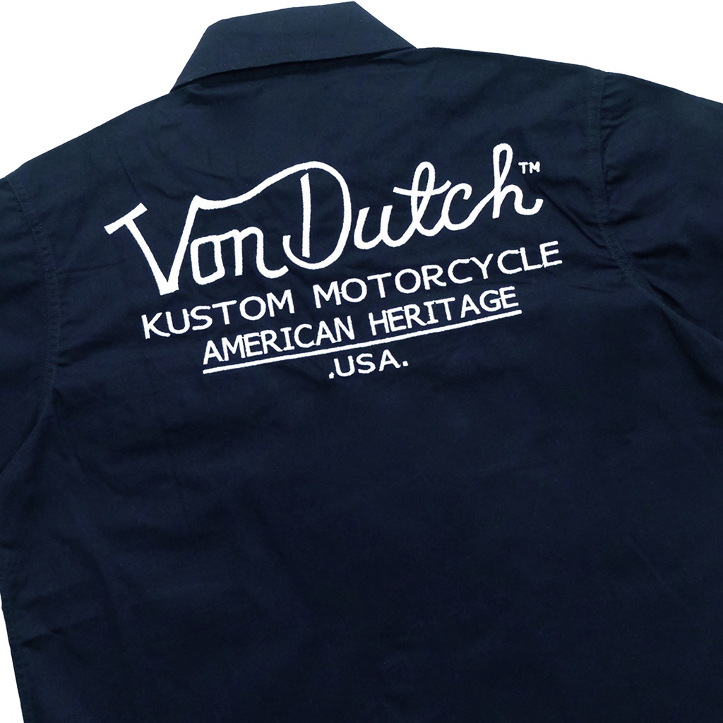 Jual Von Dutch Workshirt 0734 Black | Shopee Indonesia