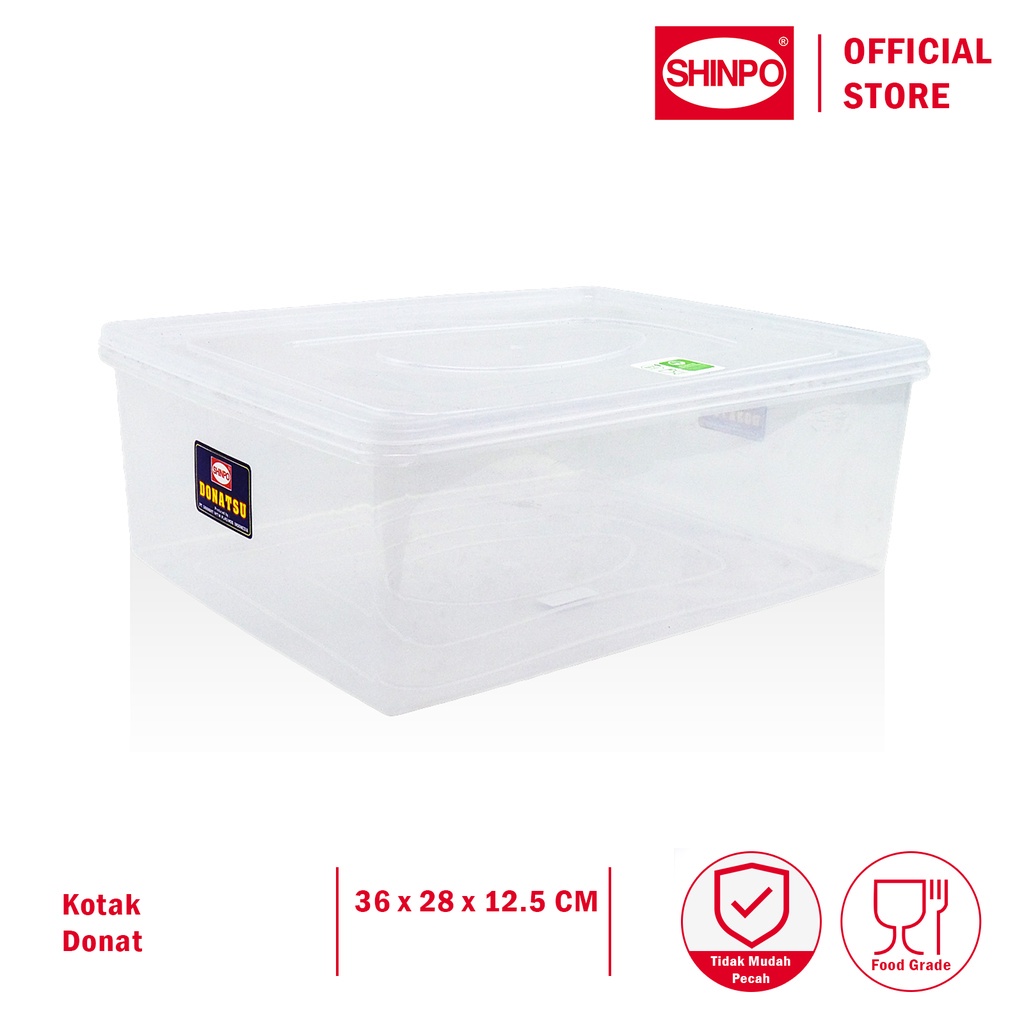 Jual SHINPO Kotak Donat Plastik Donatsu Food Storage BPA Free SPO-SIP ...