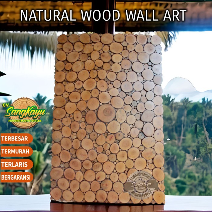 Jual SangKayu Wood Wall Art Hiasan Dinding Kayu Alami Bukan Wallpaper ...