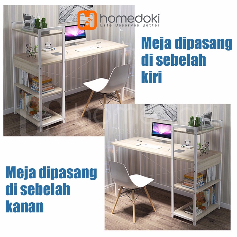 Jual Homedoki meja pc/meja gaming/meja komputer kayu/meja belajar/meja ...