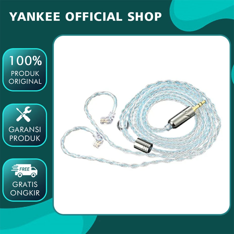 Jual QKZ T1 8 Core Silver Plated Hifi Earphone Upgrade Cable Kabel Upgrade | Shopee Indonesia