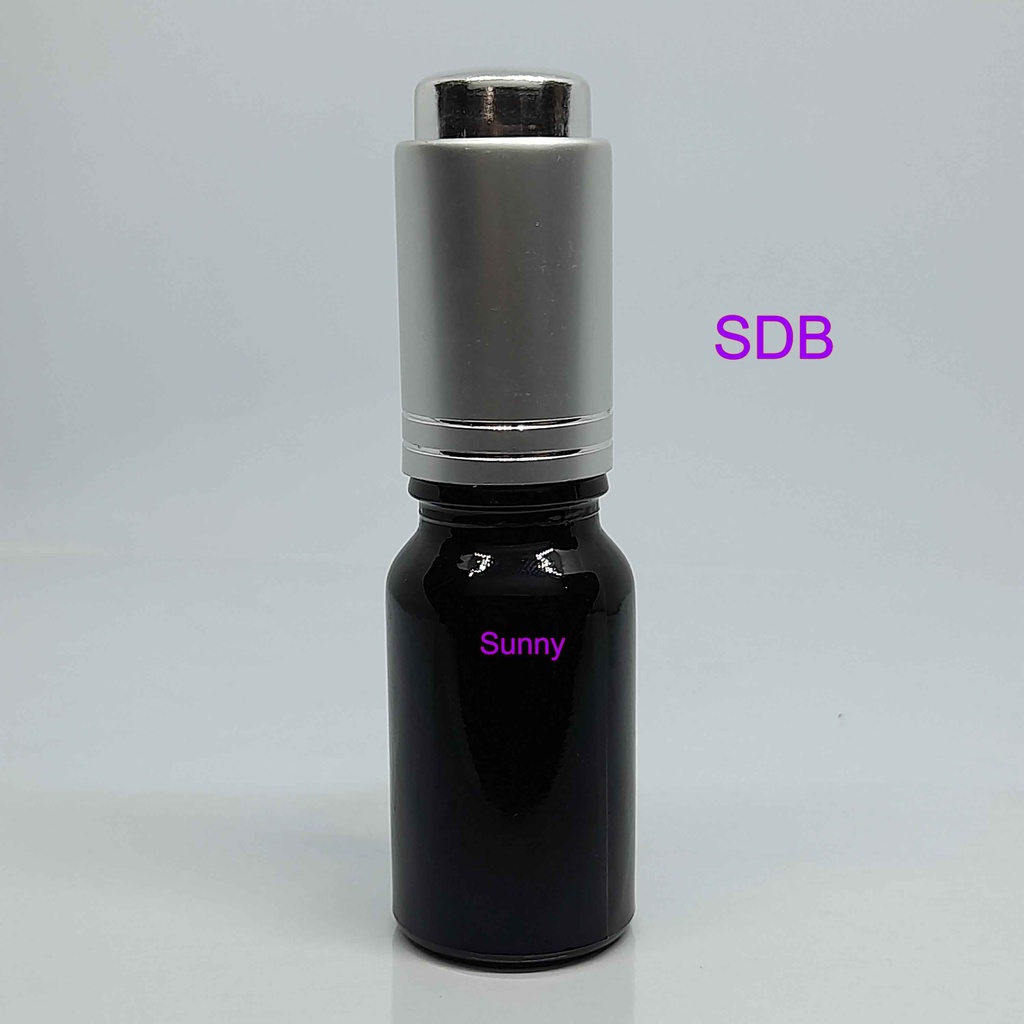 Jual Botol Kaca 10 ml Hitam Original Br Tutup Alumunium Press Pipete ...