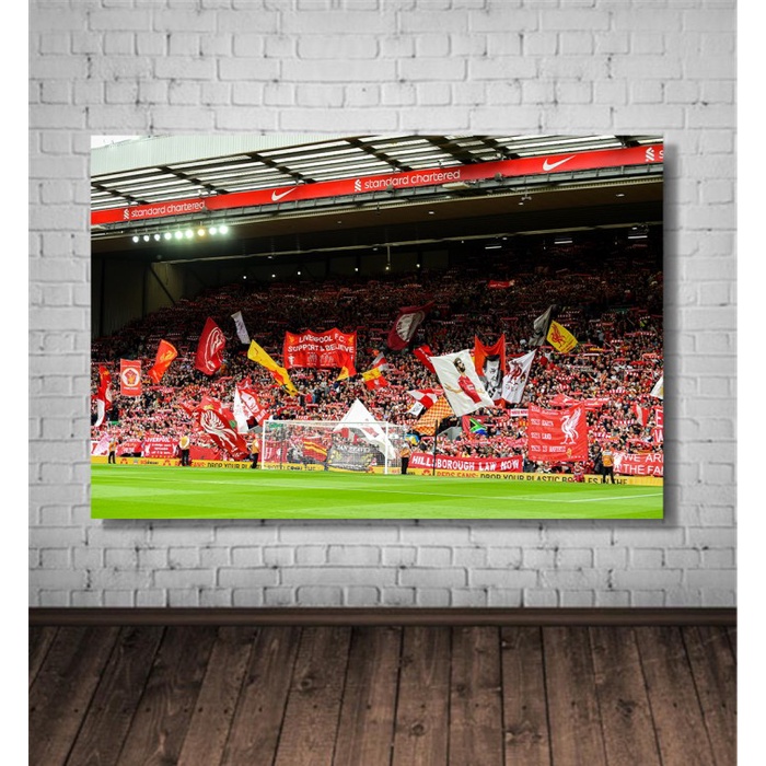 Jual Poster LIVERPOOL frame kayu A3+ Poster Anfield Atmosfer | Shopee ...