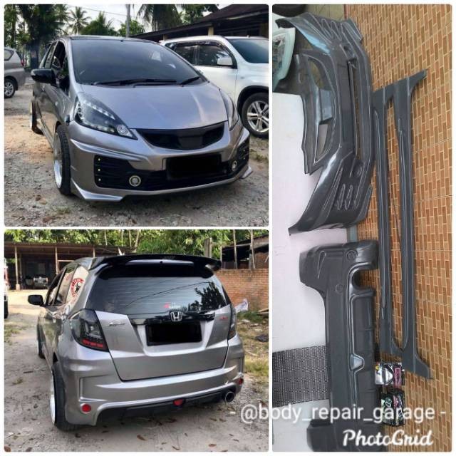 Jual 13 BODYKIT FULL BUMPER HONDA JAZZ GE8 MUGEN RS 2008-2014 GRT Duraflex | Shopee Indonesia