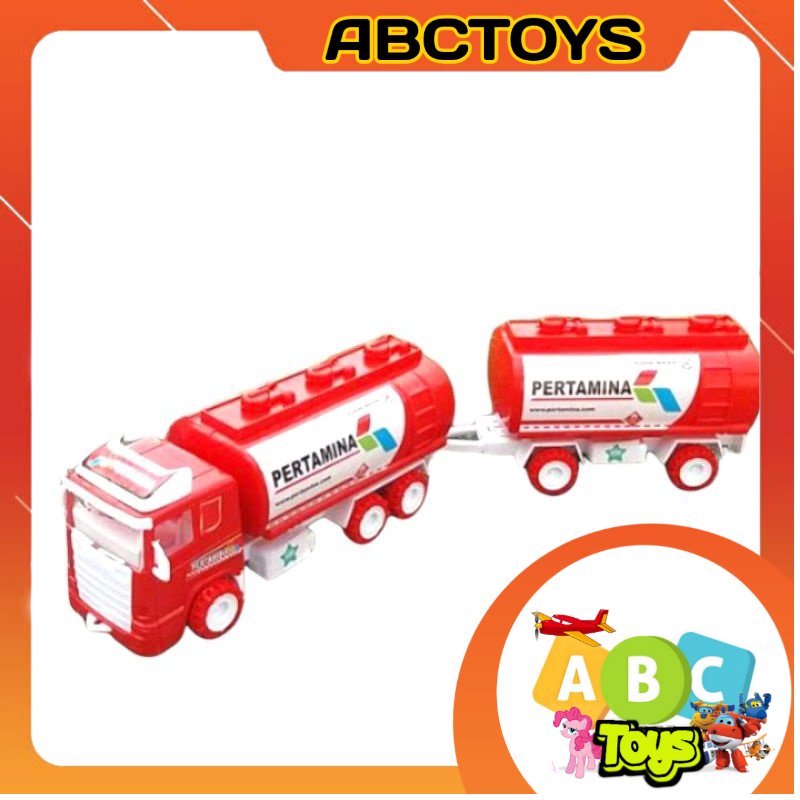 Jual Mainan Anak Truk Tangki Pertamina/Truk Gandeng Pertamina | ABCTOYS ...