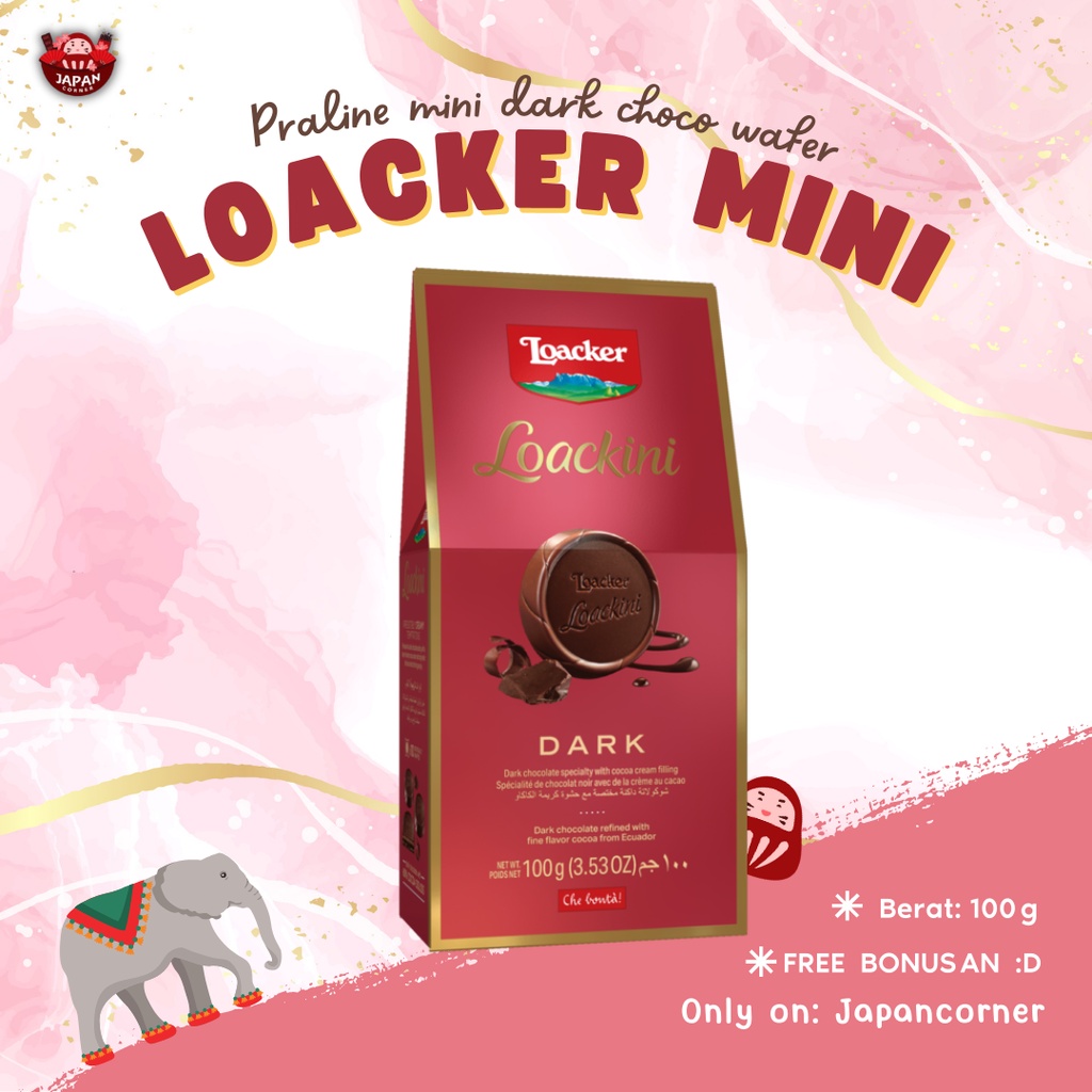 Jual Loacker praline mini Dark choco wafer | Shopee Indonesia