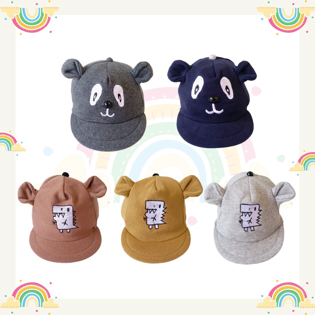 Jual PROMO 8.8 HappyOliver TOPI PANDA&DINO Topi Anak Lucu Model ...