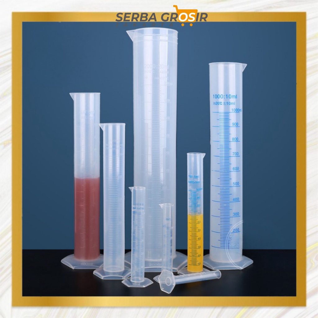 Jual SGJ - S279 Gelas Ukur Tabung Ukur Laboratorium Measuring Cylinder Bahan Plastik 10ml/25ml ...