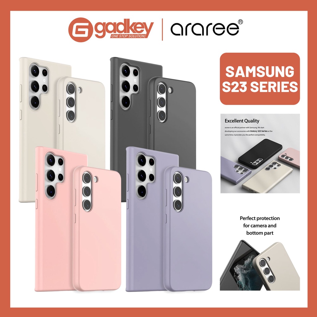Jual Case Samsung Galaxy S23 Ultra S23 Plus S23 Araree Typo Skin Casing ...