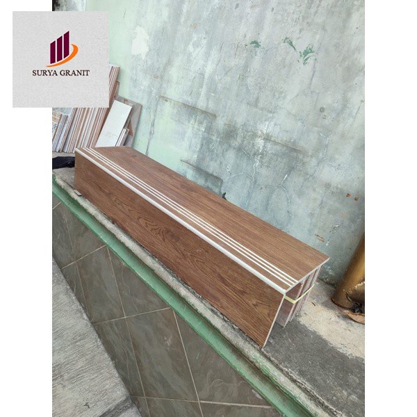 Jual GRANIT/KERAMIK TANGGA 30X100 20X100 MOTIF KAYU LIST PLINT CUSTOM ...