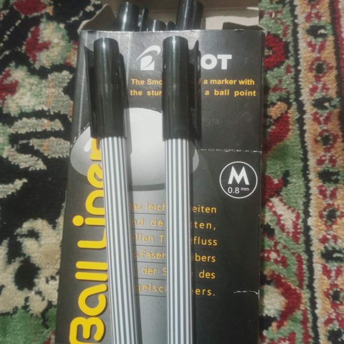 Jual Ballpoint pilot balliner 0.8mm - Hitam | Shopee Indonesia