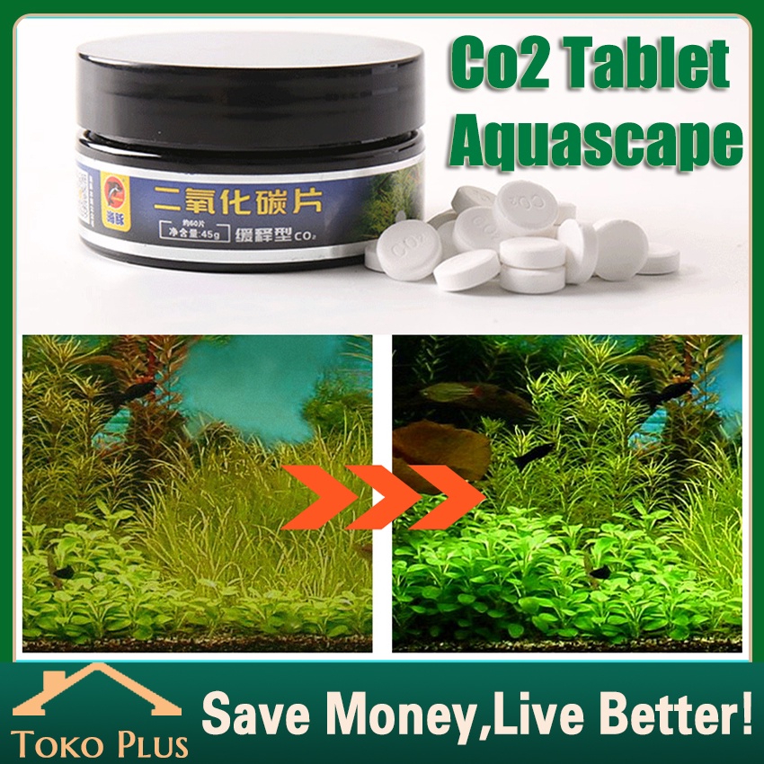 Jual Co2 Tablet Aquascape Aquarium Karbondioksida Grow tanaman aquascape | Shopee Indonesia