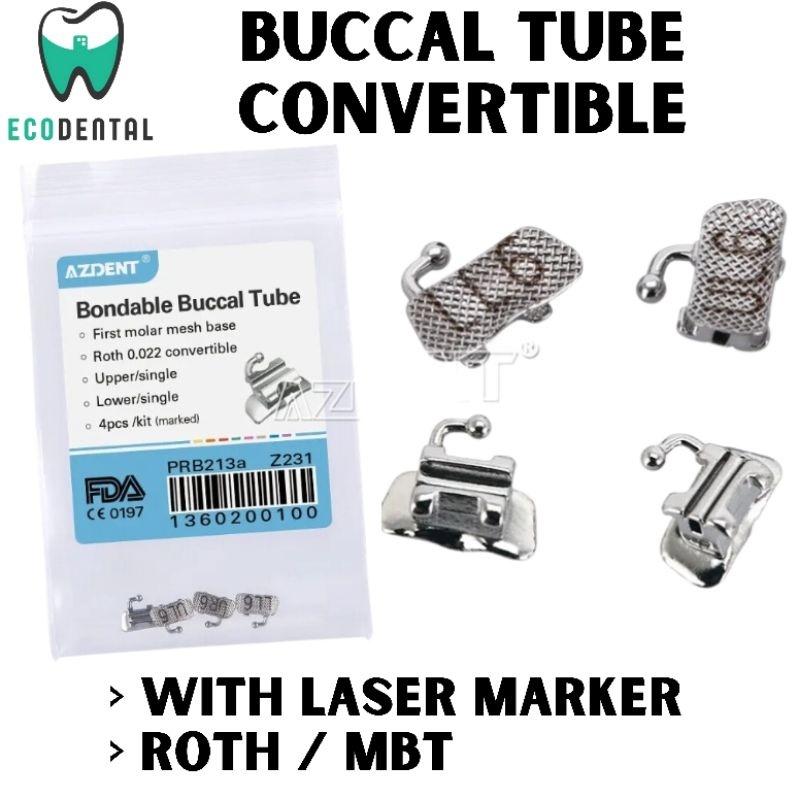 Jual Buccal Tube Convertible Convertable Premium M1 First Molar With ...