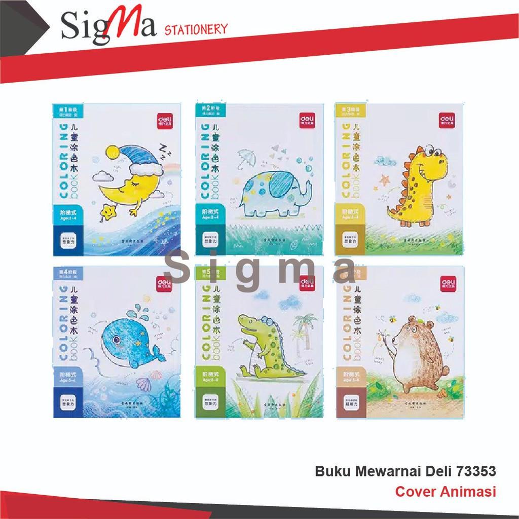 Jual Buku Mewarnai Cover Animasi DELI 73353 (Pcs) | Shopee Indonesia
