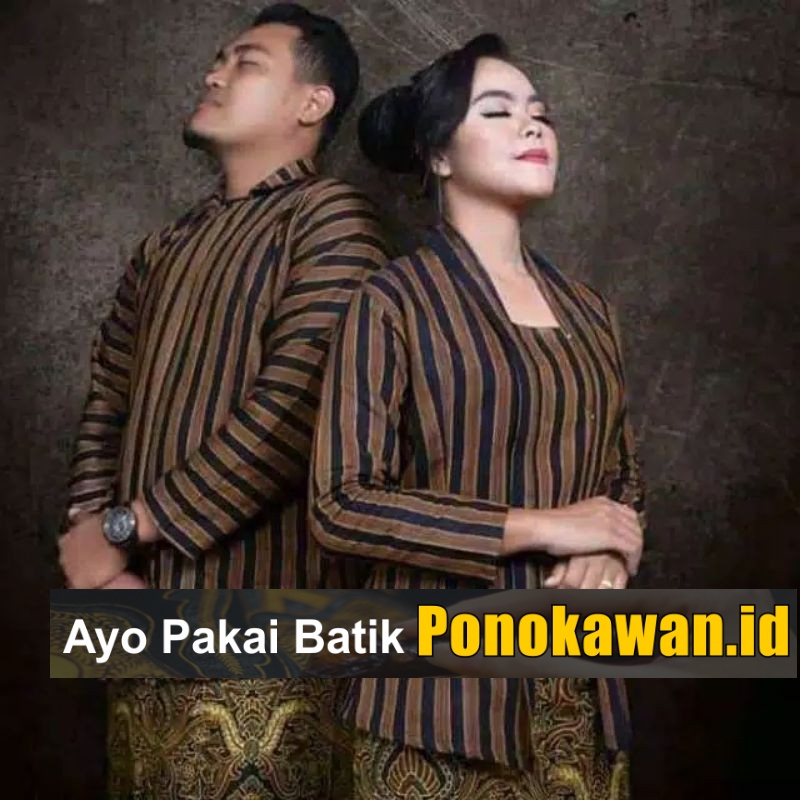 Jual Kebaya dan Sorjan Lurik Baju Lurik Jawa Pria Sorjan Lurik Couple ...