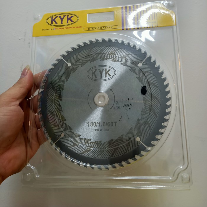 Jual mata gergaji kayu 7"x60t kyk / Saw Blade potong kayu piring gergaji KYK WOOD | Shopee Indonesia