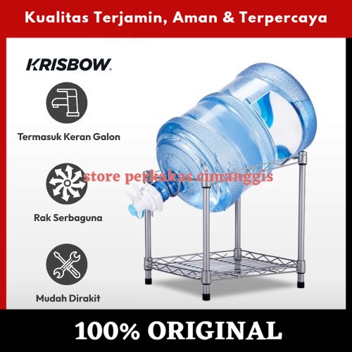 Jual Krisbow Rak Galon Single - Silver/Rak Galon | Shopee Indonesia