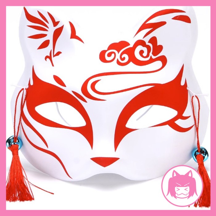Jual Topeng Anime Jepang Topeng Kitsune Cosplay 1 | Shopee Indonesia