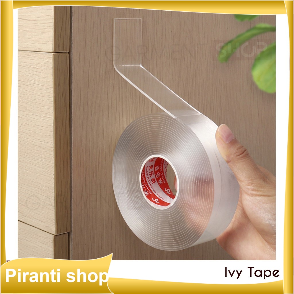 Jual Ivy Grip Tape Reusable Double Tape Multifungsi Adhesive Nano Tape ...